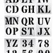 Large LETTER STENCILS 100mm ALPHABET Capital Letters / 0-9 - Etsy