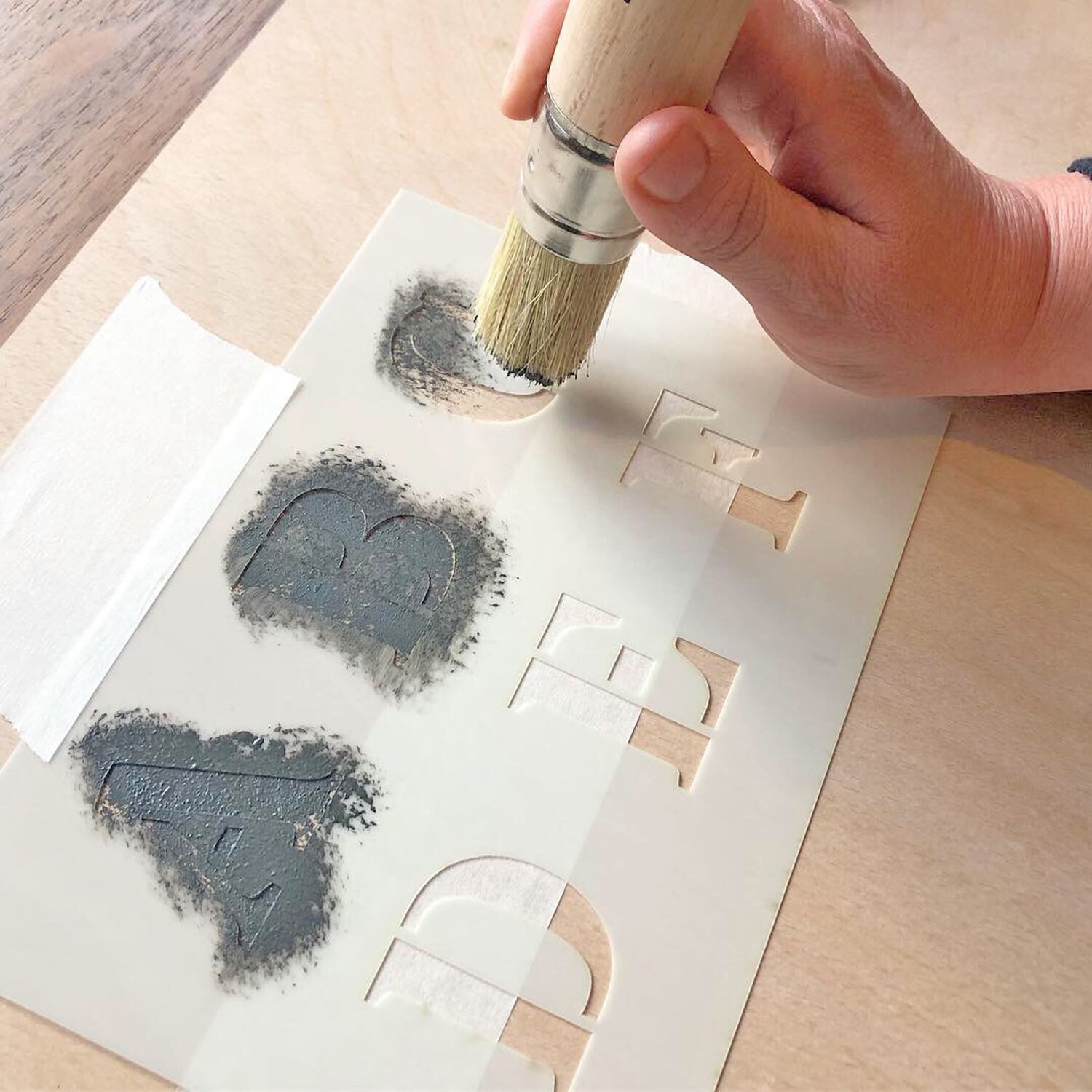 Stencil Brush LARGE Size 16 - 28mm (about 1inch) - Also Works as an ...