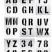 Large LETTER STENCILS 100mm ALPHABET Capital Letters / 0-9 - Etsy