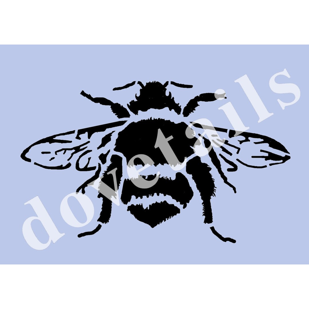 Bee Stencil Big Bumble Bee A4 Stencil for Furniture Painting - Etsy