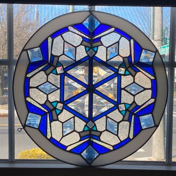 Stained Glass Snowflakes - Etsy