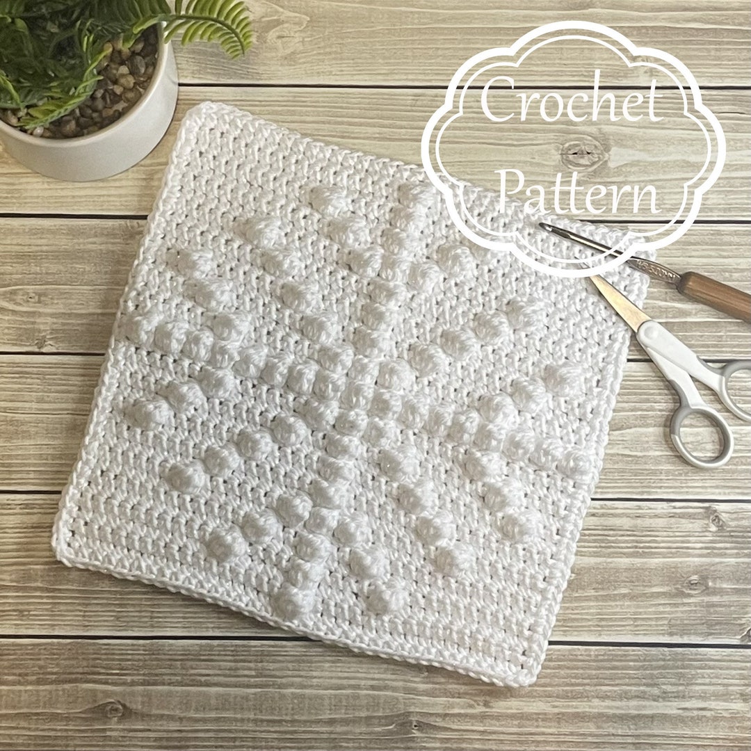 SNOWFLAKE Crochet Dishcloth Pattern-easy Beginner Crochet Pattern ...