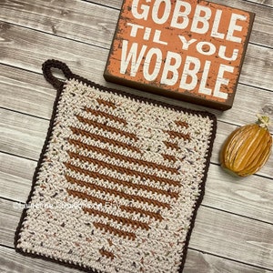 Autumn Turkey Pot Holder Crochet Pattern PDF Digital | Etsy