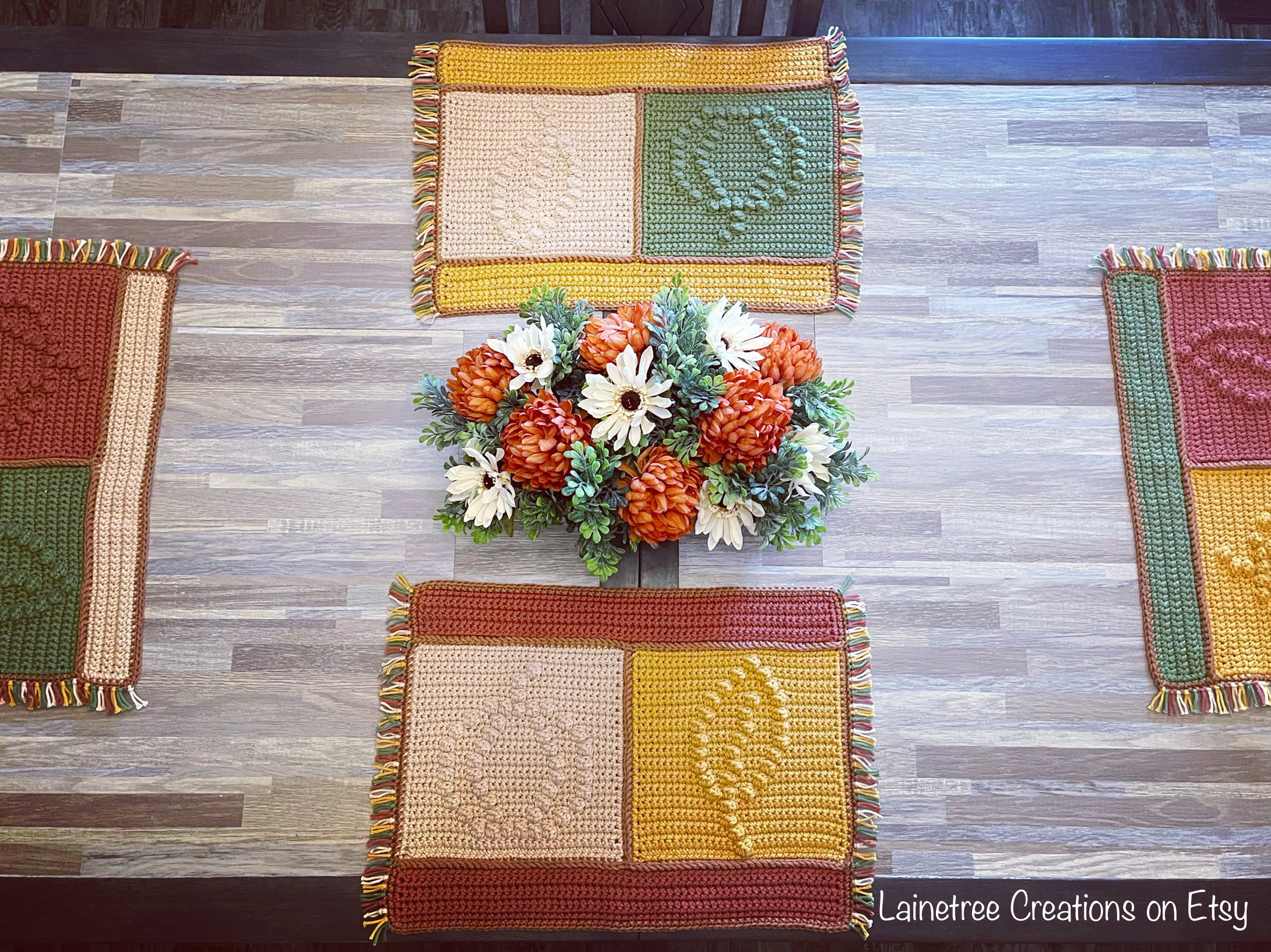 Autumn Placemats Pattern PDF Download Easy Crochet Pattern - Etsy