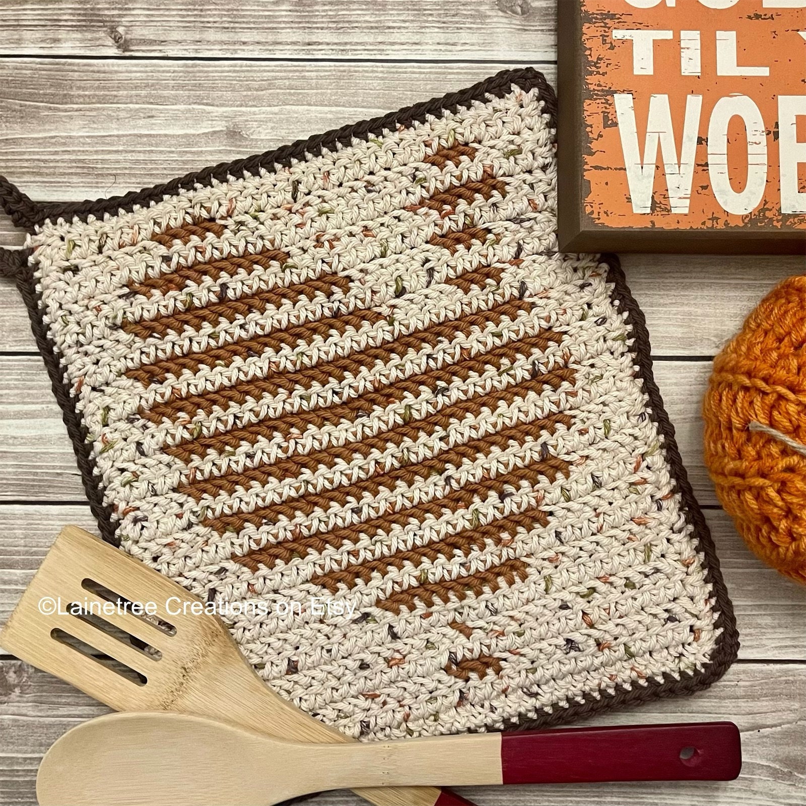 Autumn Turkey Pot Holder Crochet Pattern PDF Digital | Etsy