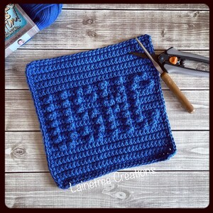USMC Dishcloth Pattern, PDF Download Crochet Pattern, Easy Crochet ...
