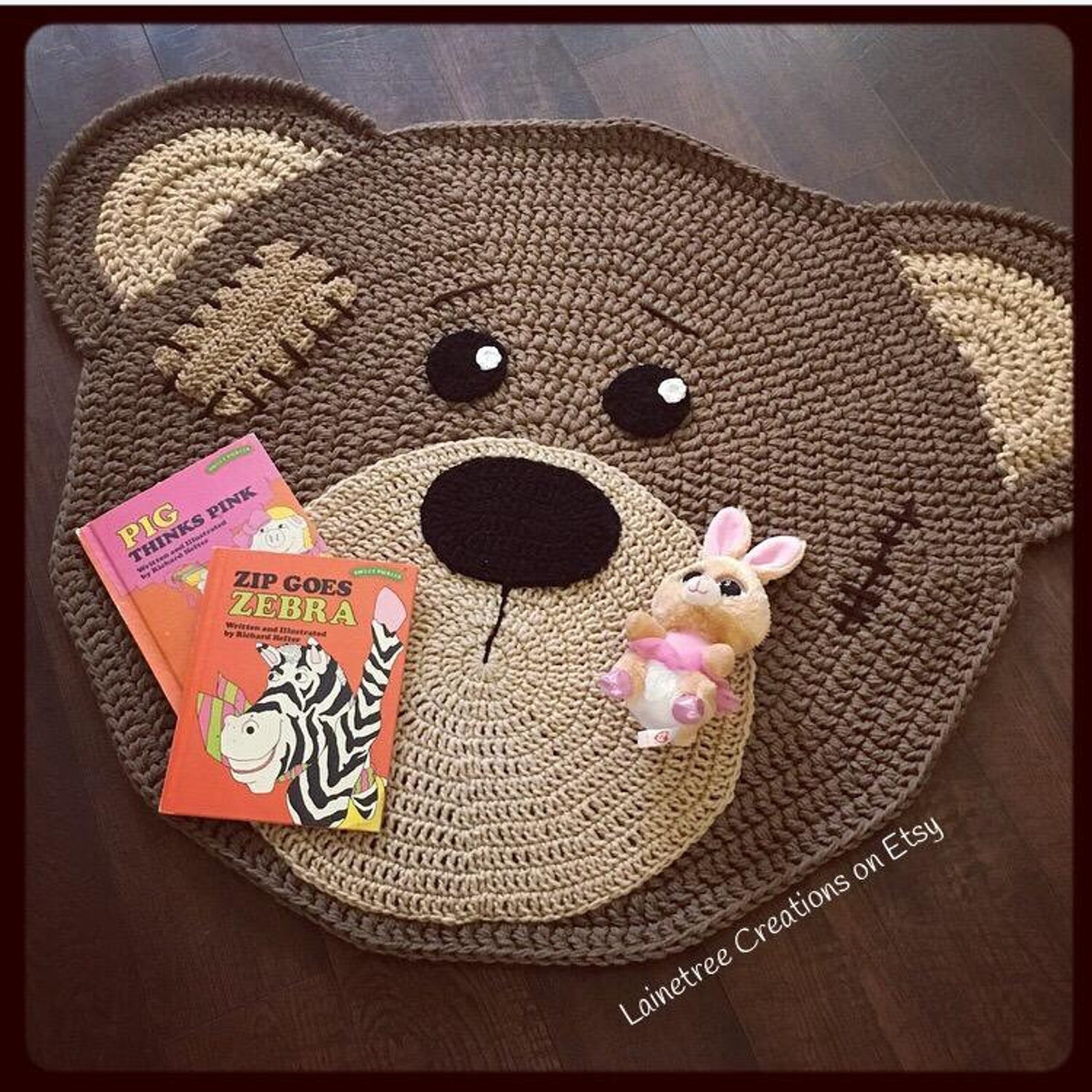 Baby Bear Rug Woodland Nursery Rug Woodland Nursery Decor | Etsy