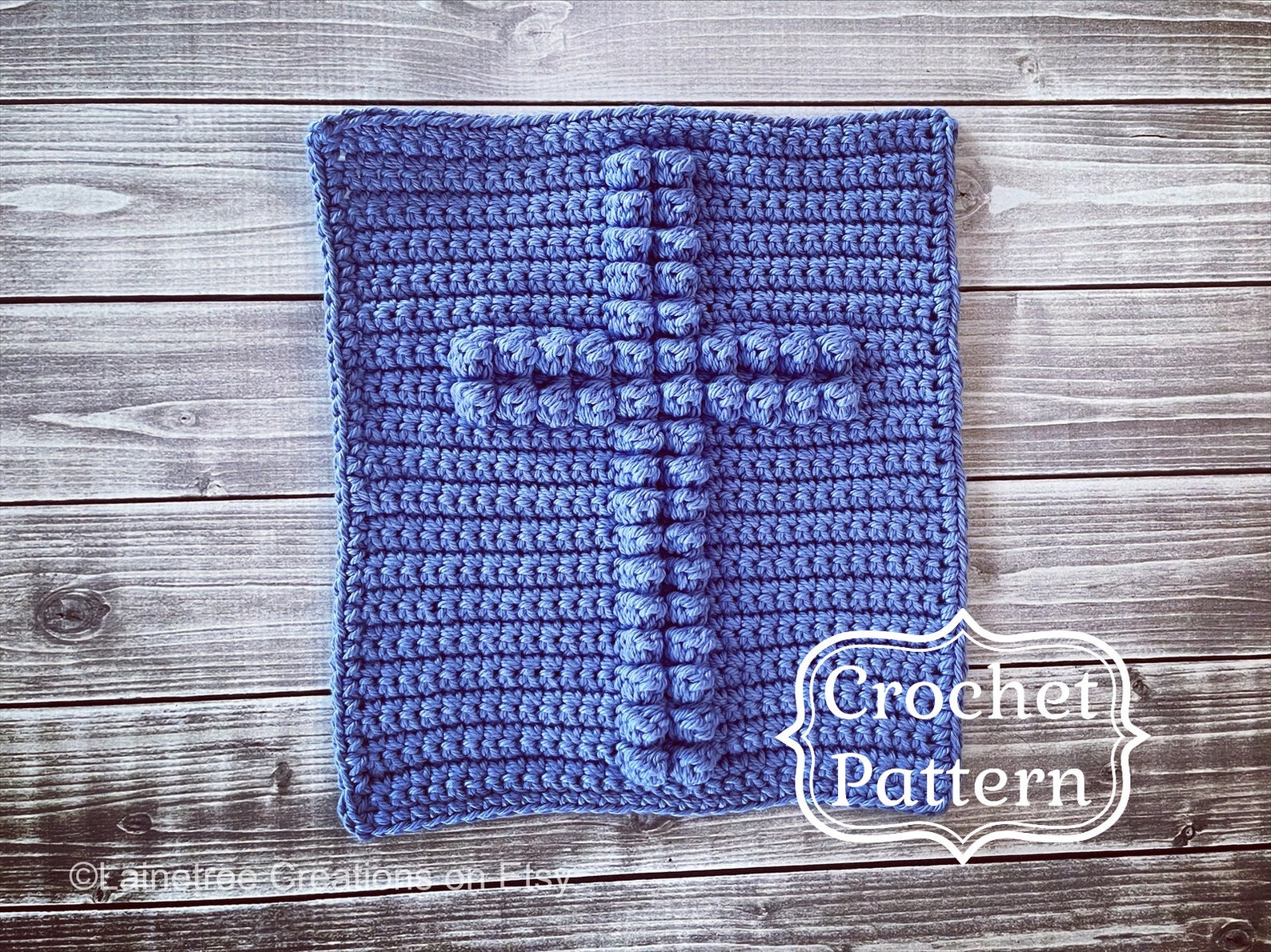Christian Dishcloth, Crochet Christian Dishcloth, Easy Crochet Pattern ...