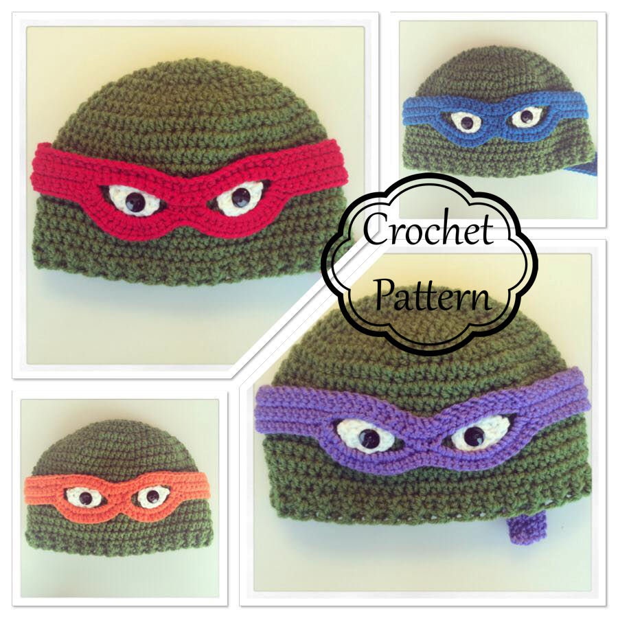 Ninja Turtle Eye Mask Pattern