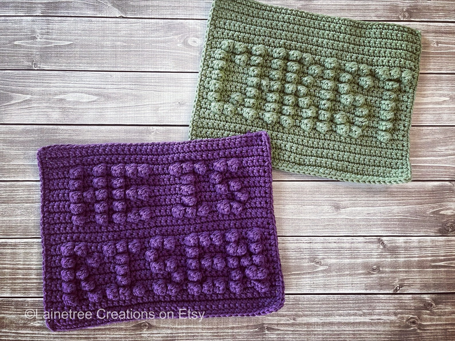Easter Dishcloth Pattern Pack, Crochet Christian Dishcloth Pattern ...