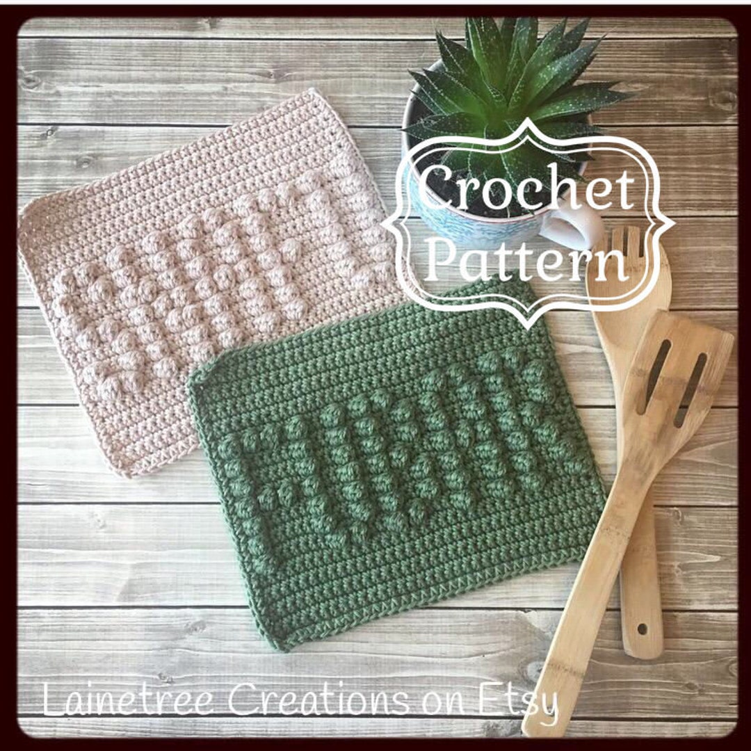 FUBAR and SNAFU Dishcloth Patterns, Swearing Dishcloth Patterns, PDF ...