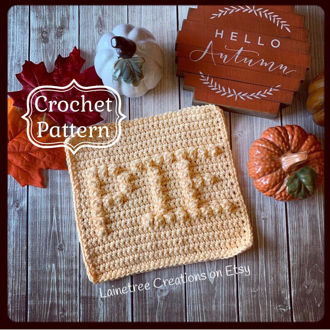 Pie Dishcloth Pattern, Crochet Dishcloth Pattern, Easy Crochet Pattern ...