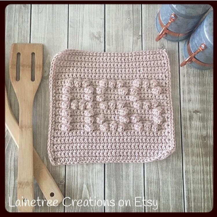 ASS Crochet Dishcloth Pattern PDF Download Easy Crochet | Etsy