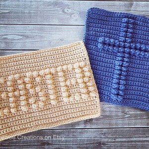 Easter Dishcloth Pattern Pack, Crochet Christian Dishcloth Pattern ...