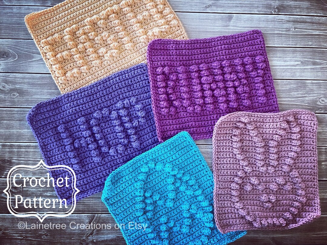 Easter Dishcloth Pattern Pack, Crochet Easter Bunny Dishcloth Pattern ...