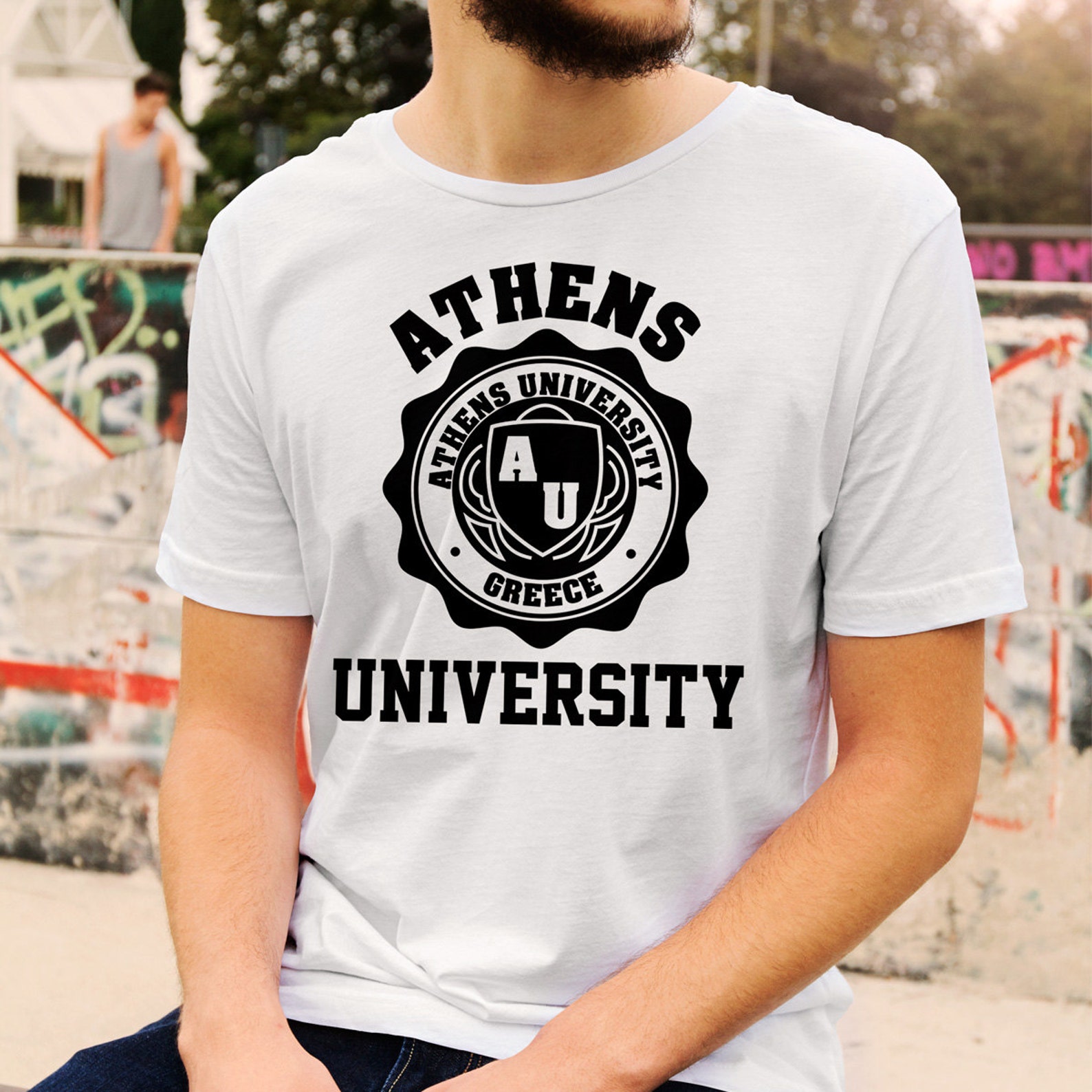 Athens University Logo T-shirt all Colours and Sizes Available - Etsy