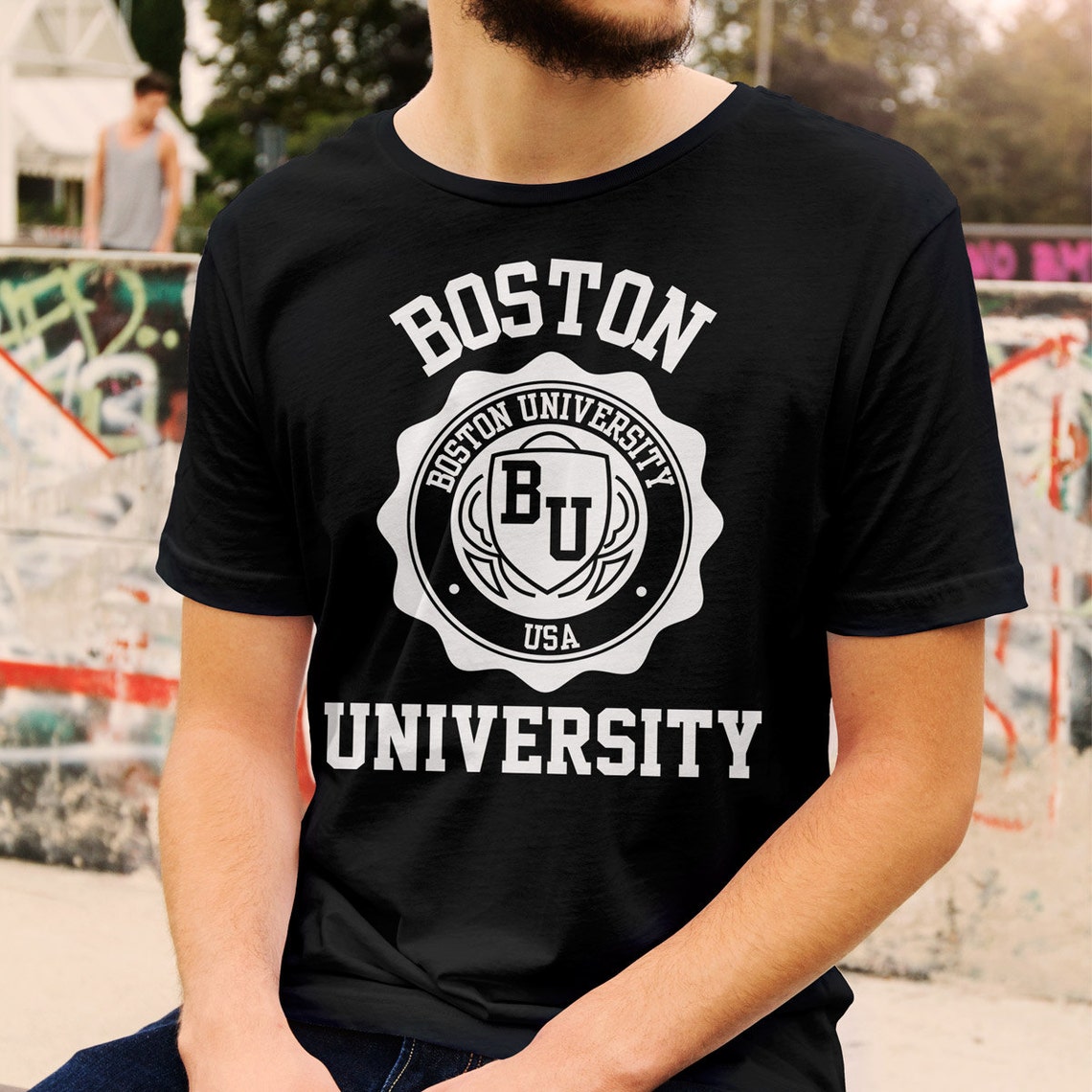 Boston University Logo T-shirt all Colours and Sizes Available - Etsy
