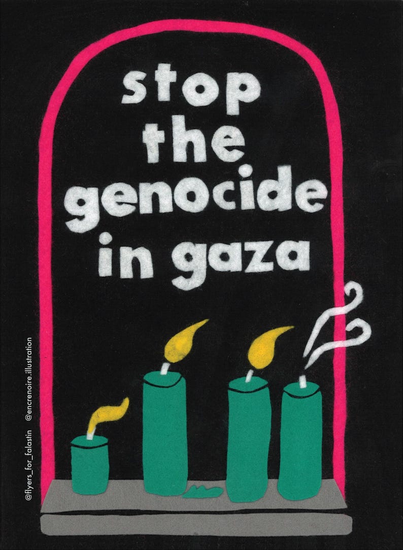 Stop the Genocide in Gaza Vinyl Sticker - Etsy