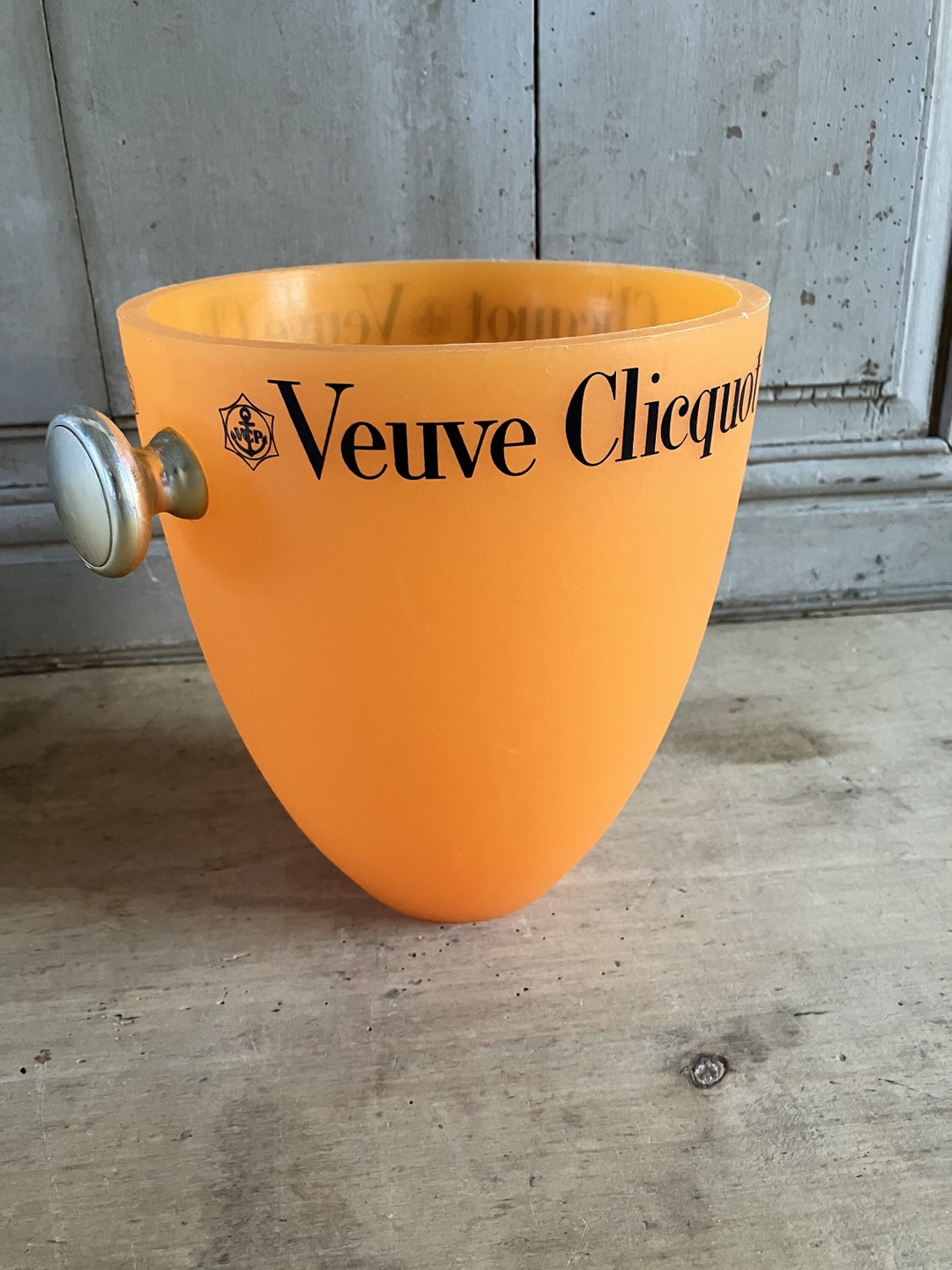 VEUVE CLICQUOT Champagne Bucket Orange and Black / Prestige Champagne ...