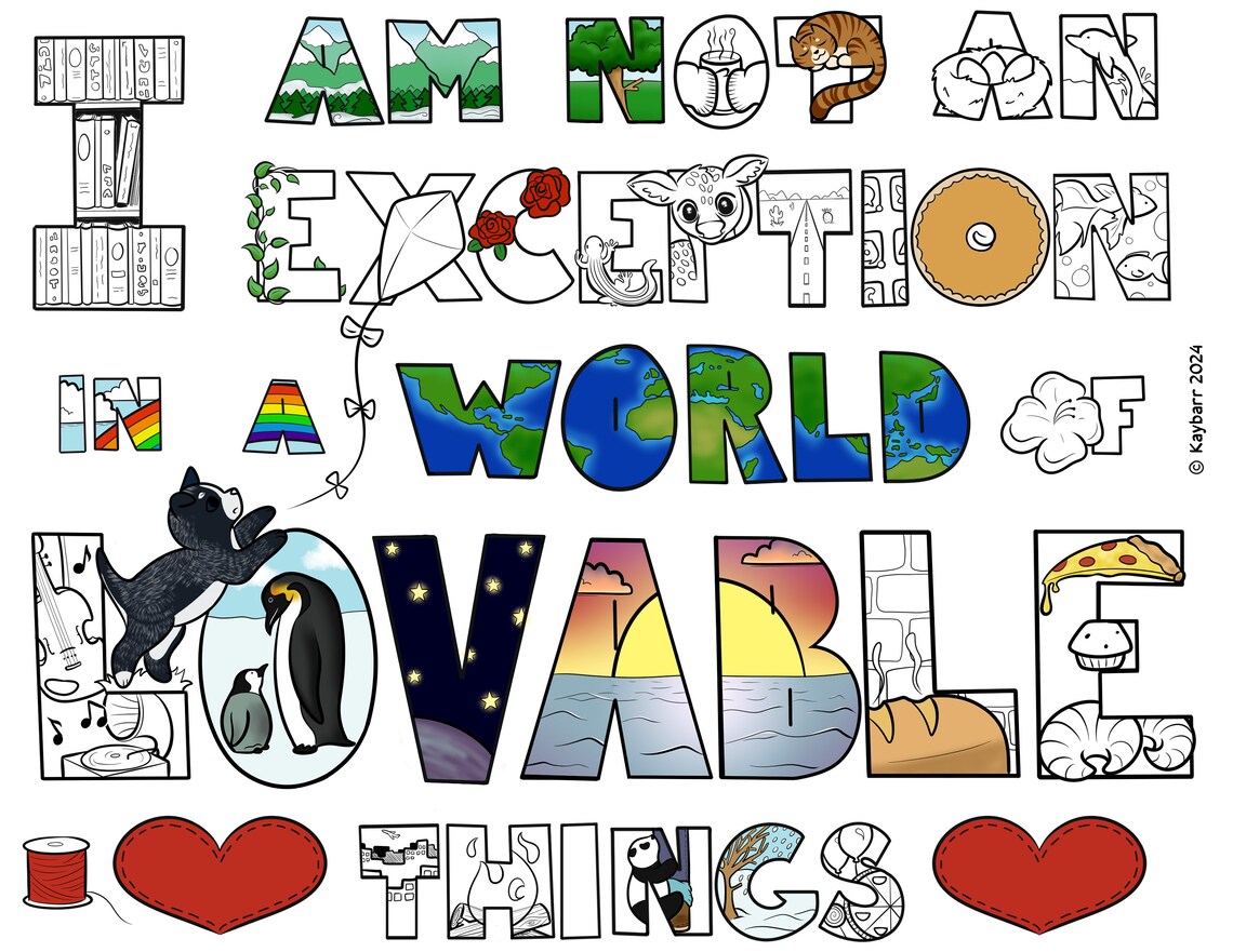 Motivational Quote Colouring Page Nature Animals Love Adult Coloring - Etsy