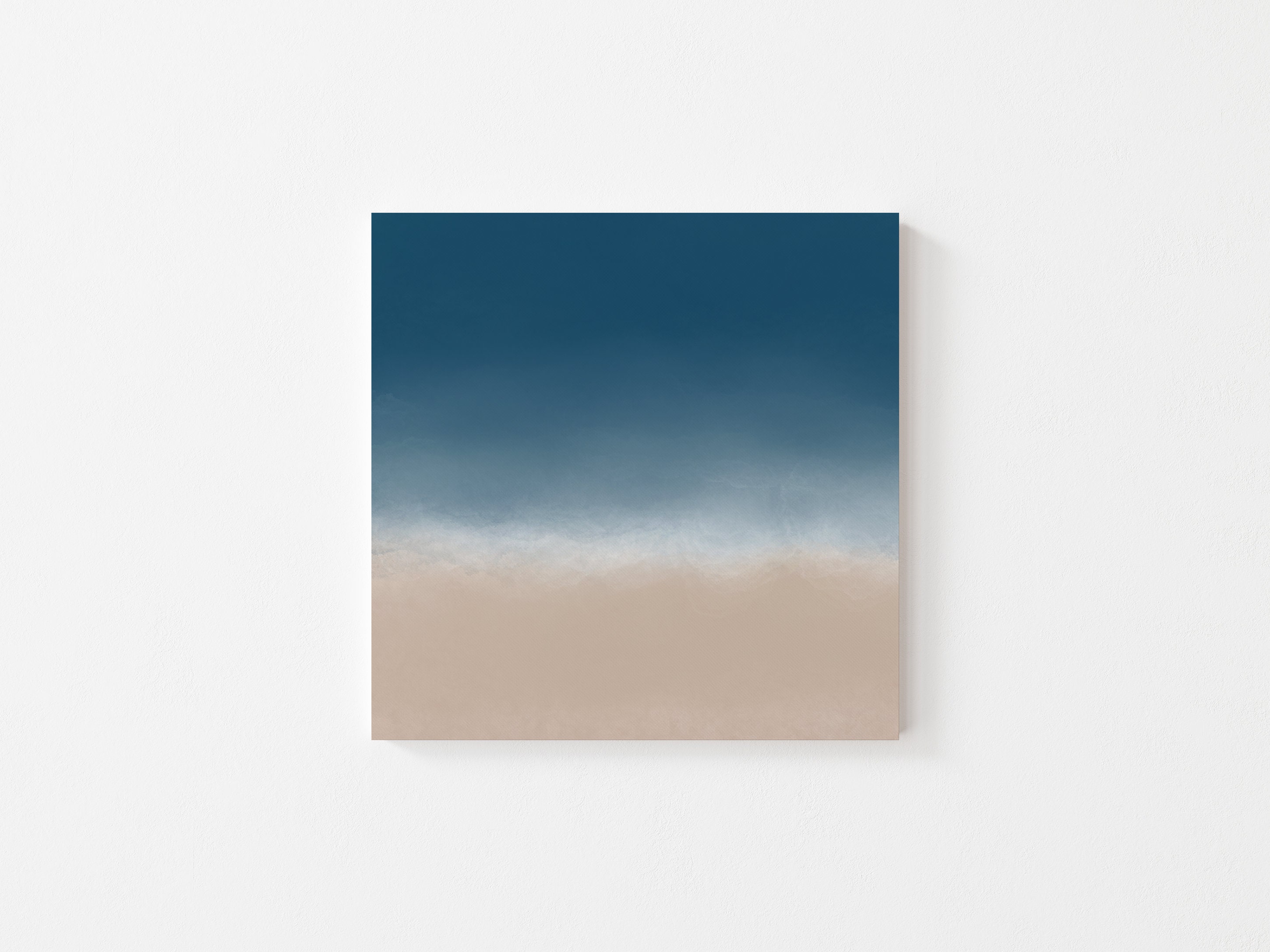 Ocean Wave Print, Coastal Print Square Art, Beach Digital Print, Surf ...