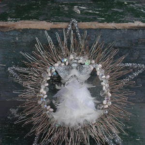 Angel Tree Topper Star Tree Topper Silver Christmas Tree Topper Angel ...