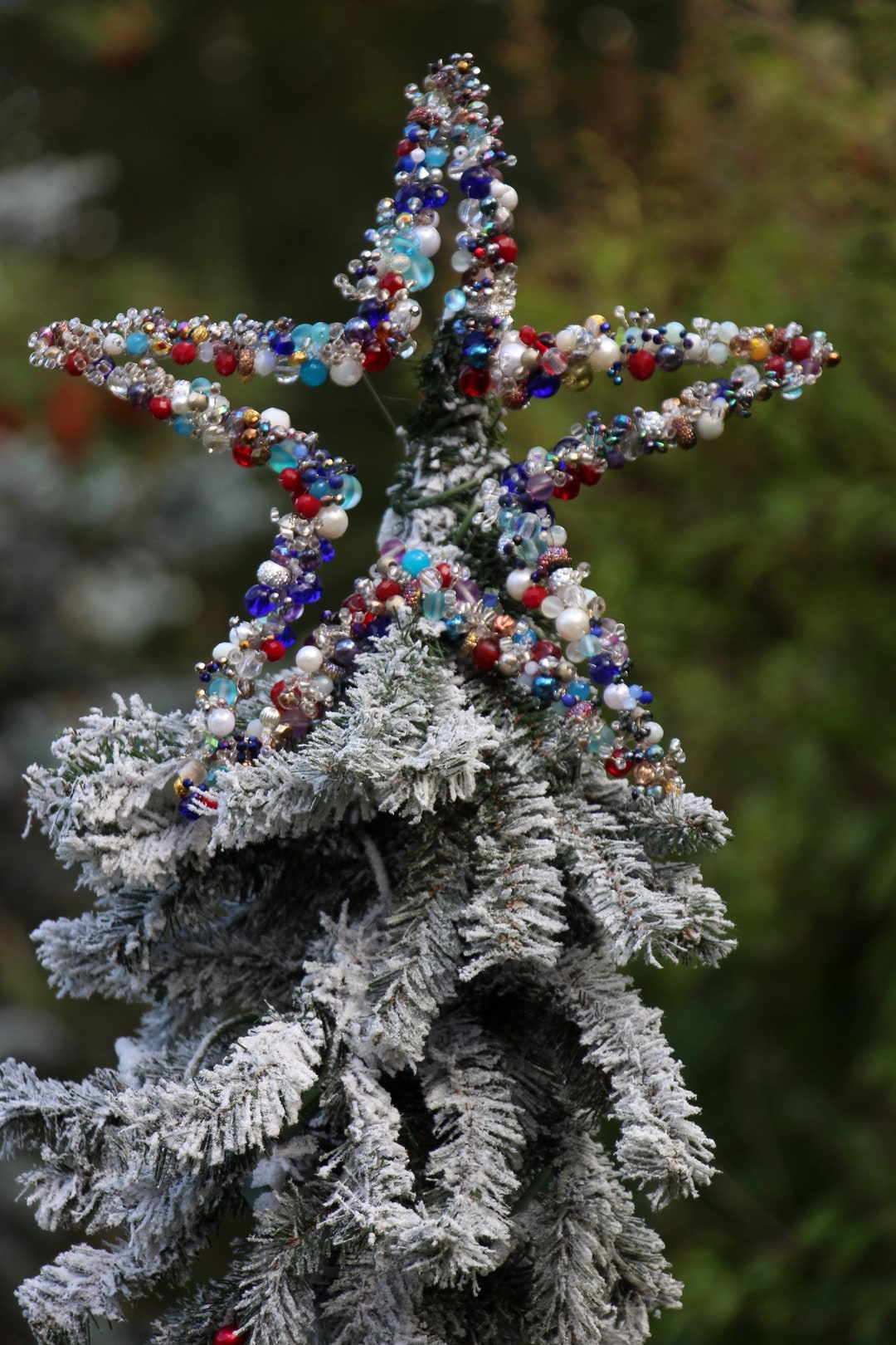 Tree Topper Star for Your Christmas Tree Beaded Tree Topper Unique, Custom One of a Kind Tree ...