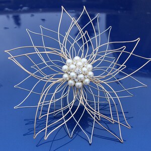 Christmas Tree Topper Silver & Gold Pearl Christmas Tree Topper Custom ...