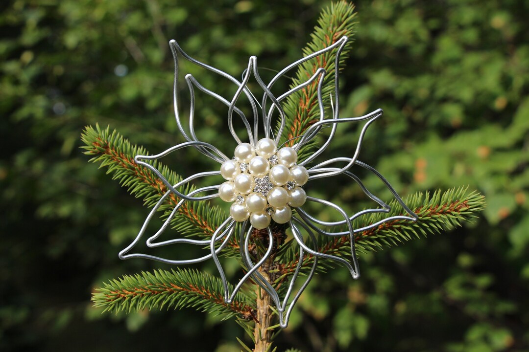 Christmas Tree Topper ~ Small Tree Topper ~ Mini Tree Topper Silver ...