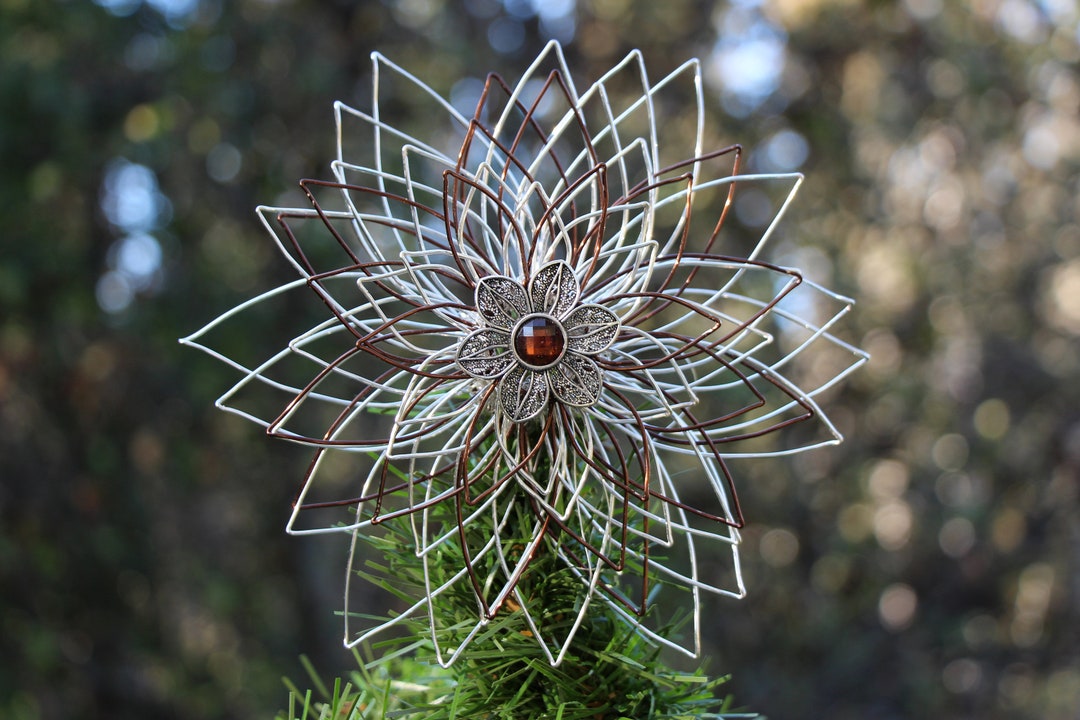 Tree Topper Star Small Tree Topper Star Lightweight Wire - Etsy