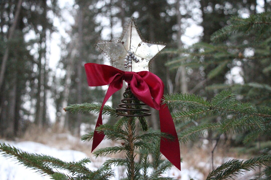 Christmas Tree Topper ~ Star Tree Topper ~ Mercury Glass ~ Mirrored ...