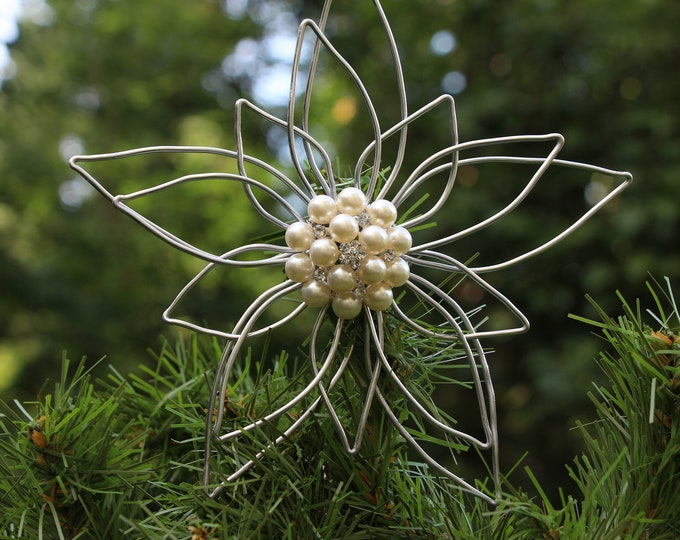 Tree Topper Star ~ Lightweight Christmas Tree Topper ~ Pearl Tree ...
