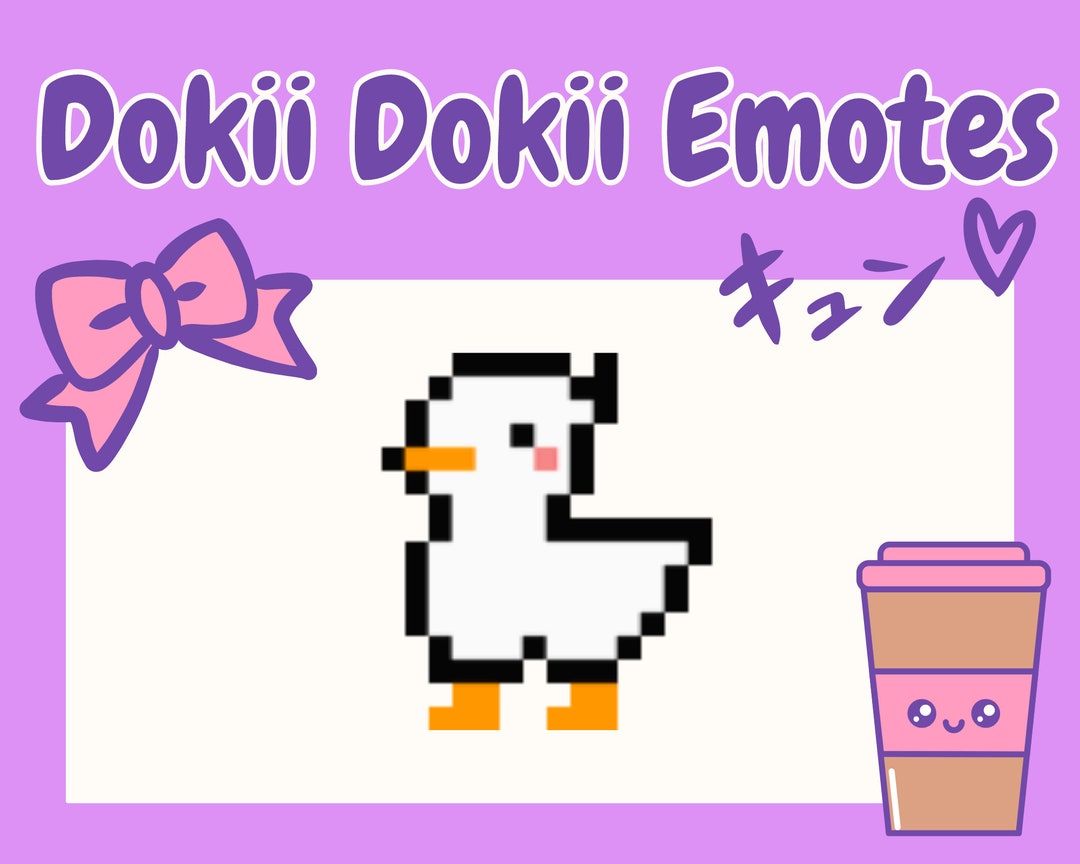 Kawaii Duck Dance Animated Cute Gif Emote | Twitch & Discord | Instant ...