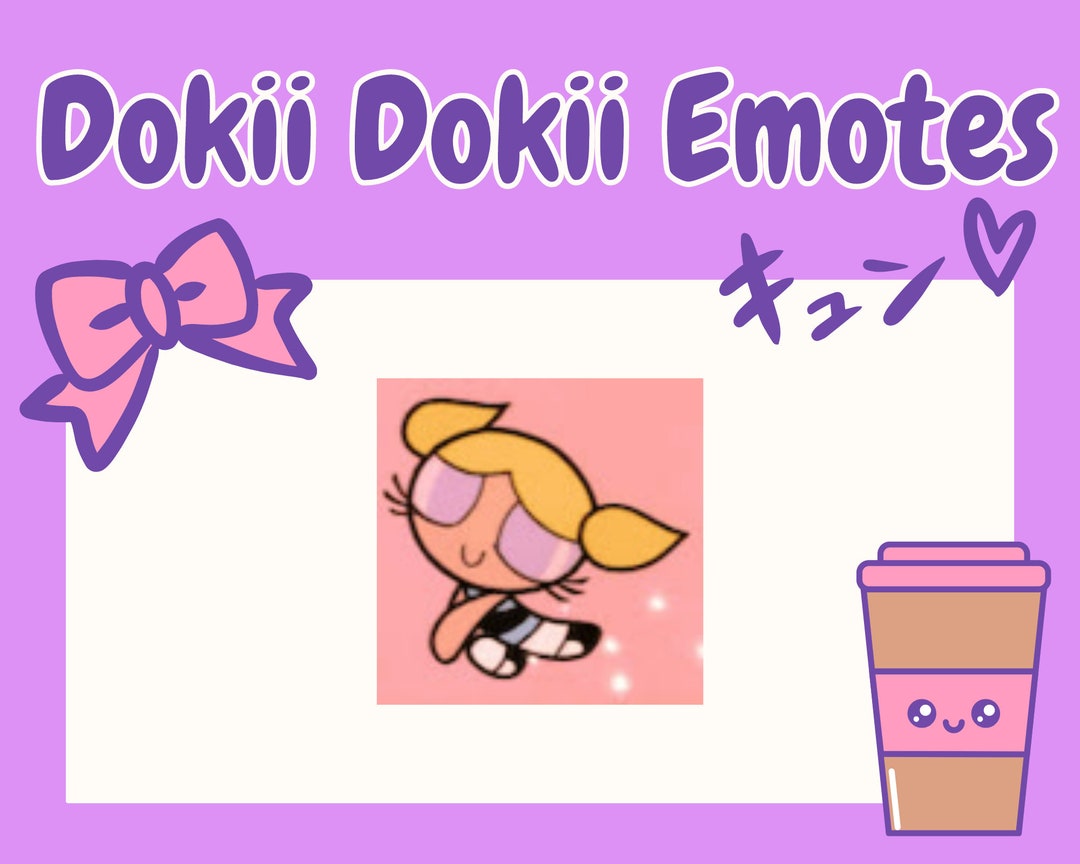 Kawaii Bubbles Swoon Animated Cute Uwu Gif Emote | Powerpuff Girls ...