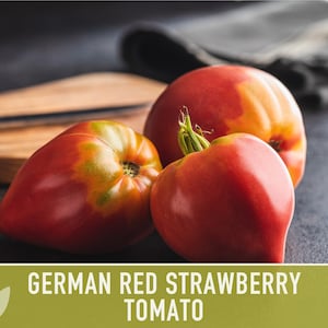 German Red Strawberry Tomato Seeds - Heirloom, Oxheart Tomato, German ...