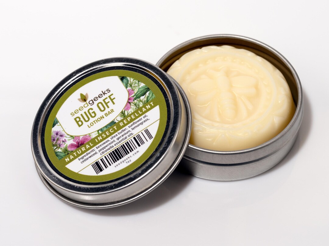 Bug off Natural Insect Repellent Lotion Bar – Cedarwood, Geranium ...