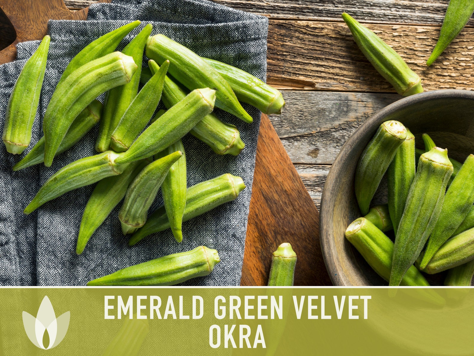 Emerald Green Velvet Okra Heirloom Seeds Non-gmo Open - Etsy