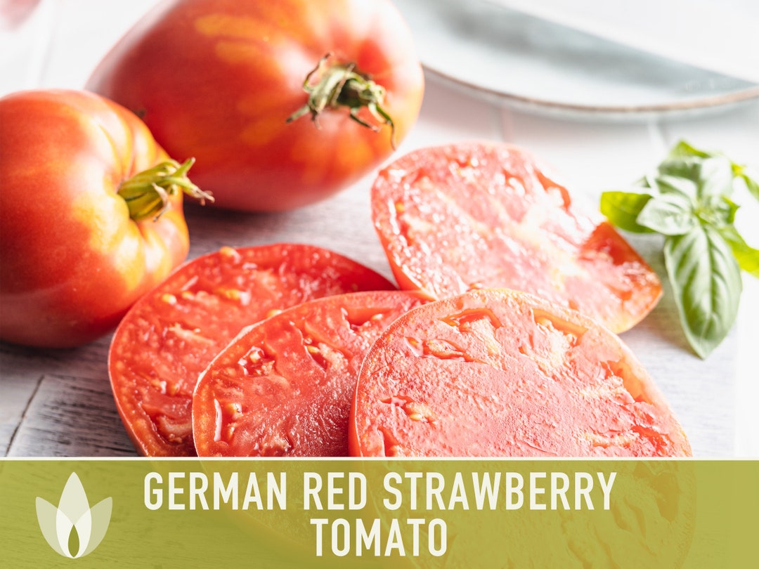 German Red Strawberry Tomato Seeds Heirloom Oxheart Tomato - Etsy