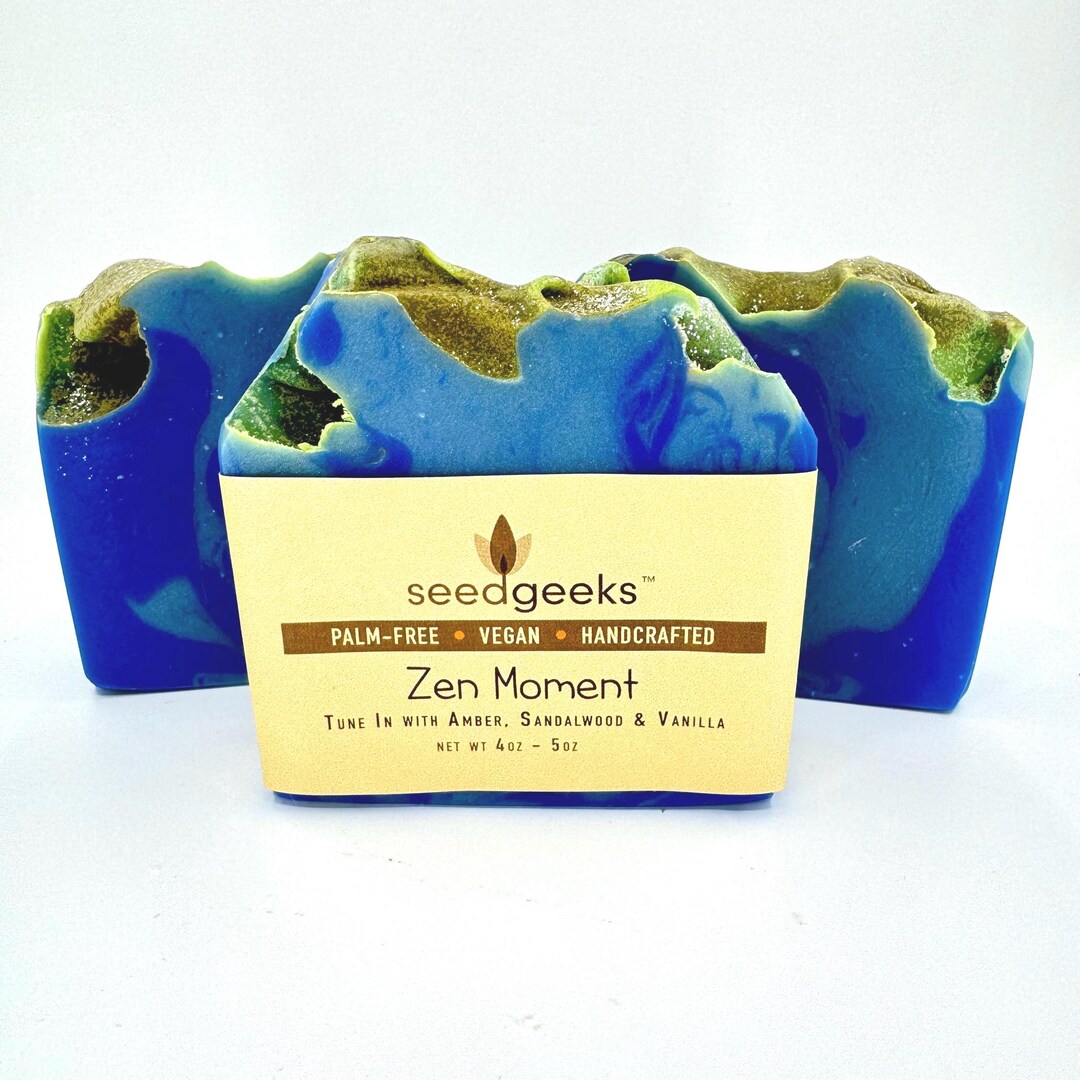 Zen Moment Soap Meditation Soap, Amber, Sandalwood, Vanilla Vegan Soap ...