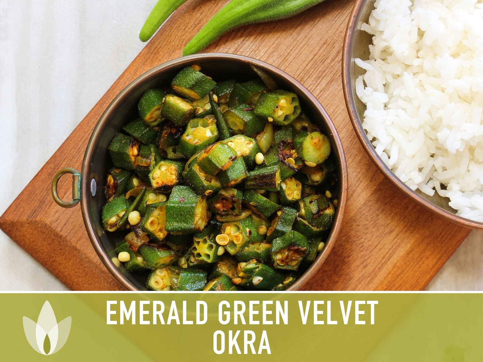 Emerald Green Velvet Okra Heirloom Seeds Non-gmo Open - Etsy