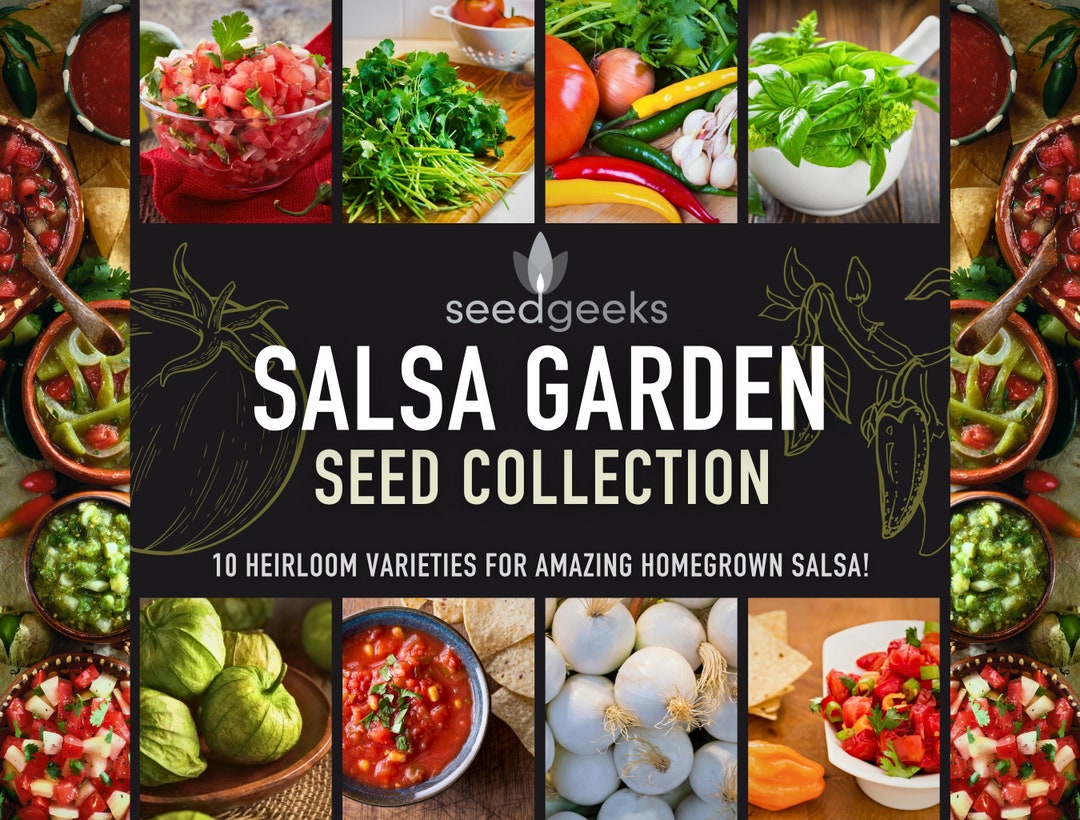 Salsa Garden Seed Collection - 10 Delicious Heirloom Varieties for ...