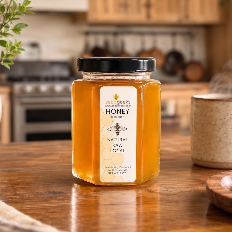 8 Oz Glass Honey Jars - Etsy