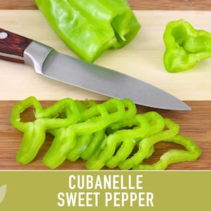 Cubanelle Pepper Seeds - Heirloom Seeds, Sweet Cuban Pepper, Colorful ...