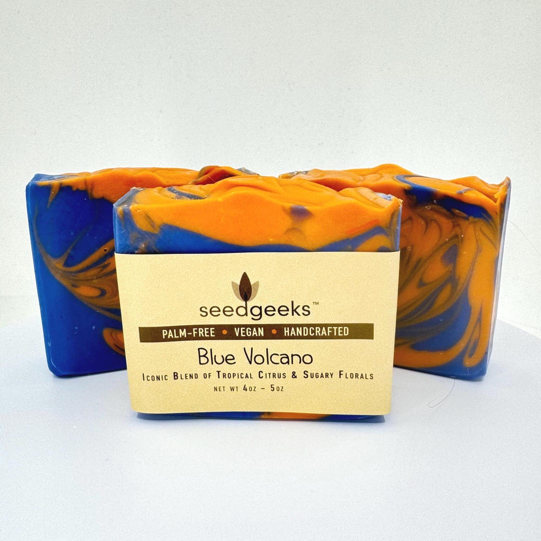 Blue Volcano Soap - Vegan Soap, Homemade Soap, Handmade Soap, Natural ...