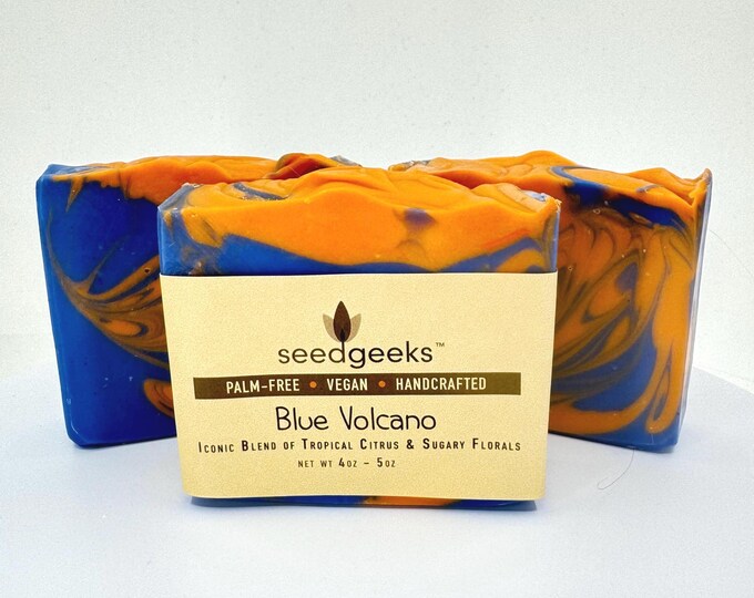 Blue Volcano Soap - Vegan Soap, Homemade Soap, Handmade Soap, Natural ...