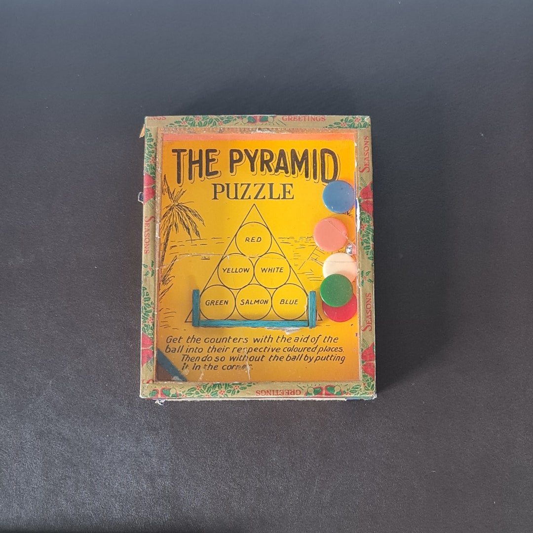 Vintage the Pyramid Puzzle Game by H. P. Gibson & Sons England ...