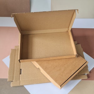 A5/C5 Postal Box - Brown Cardboard - Mailing Large Letter Size for ...