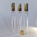 10ml Clear Glass Spray Bottle With Gold Cap - Refillable Small Perfume ...