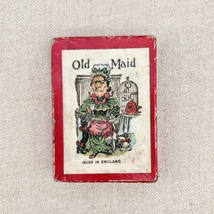 Vintage Old Maid Card Game Complete Set Boxed Made in England - Etsy