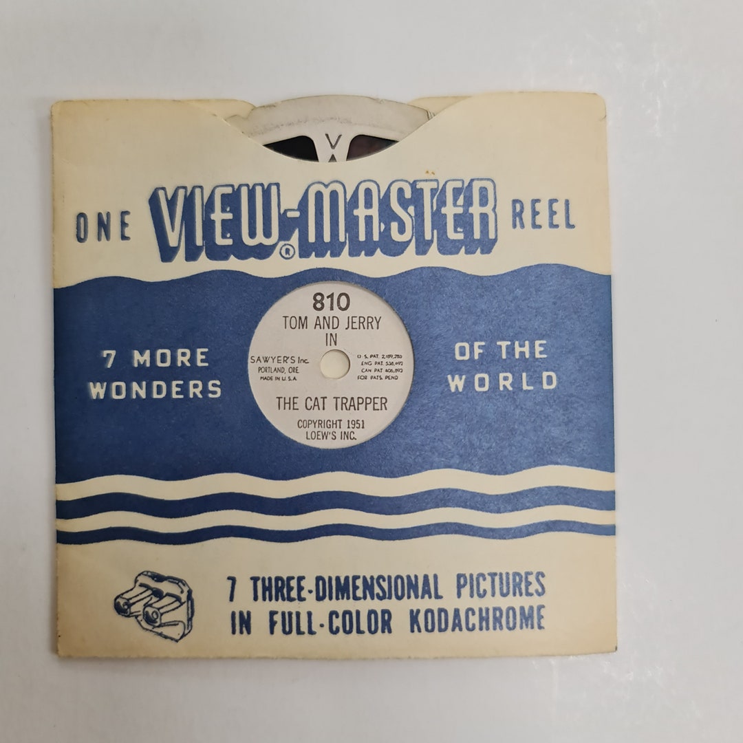 Vintage View-master Tom and Jerry the Cat Trapper 1951 810 for ...